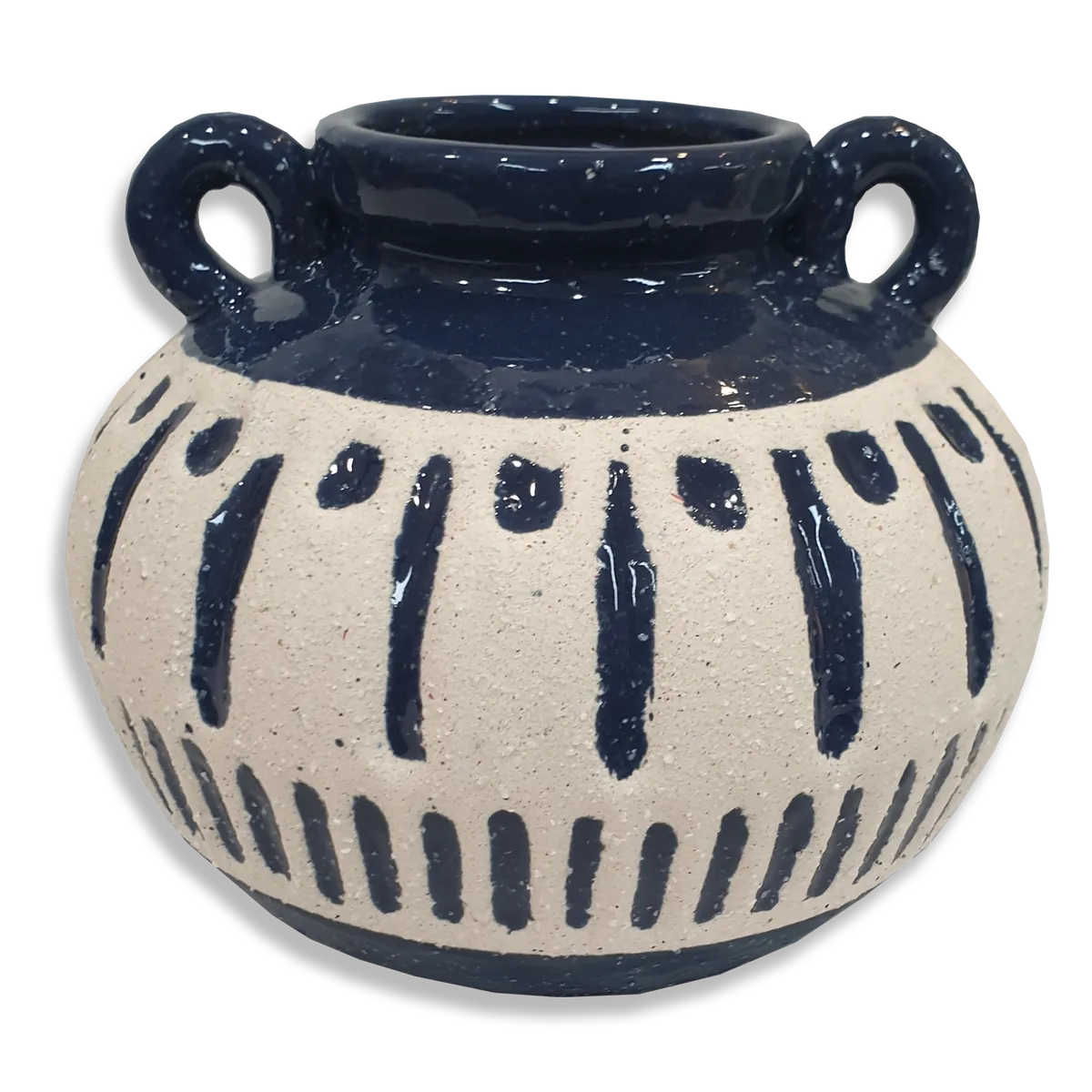 Painted Blue Urn | Deb's Hidden Treasures
